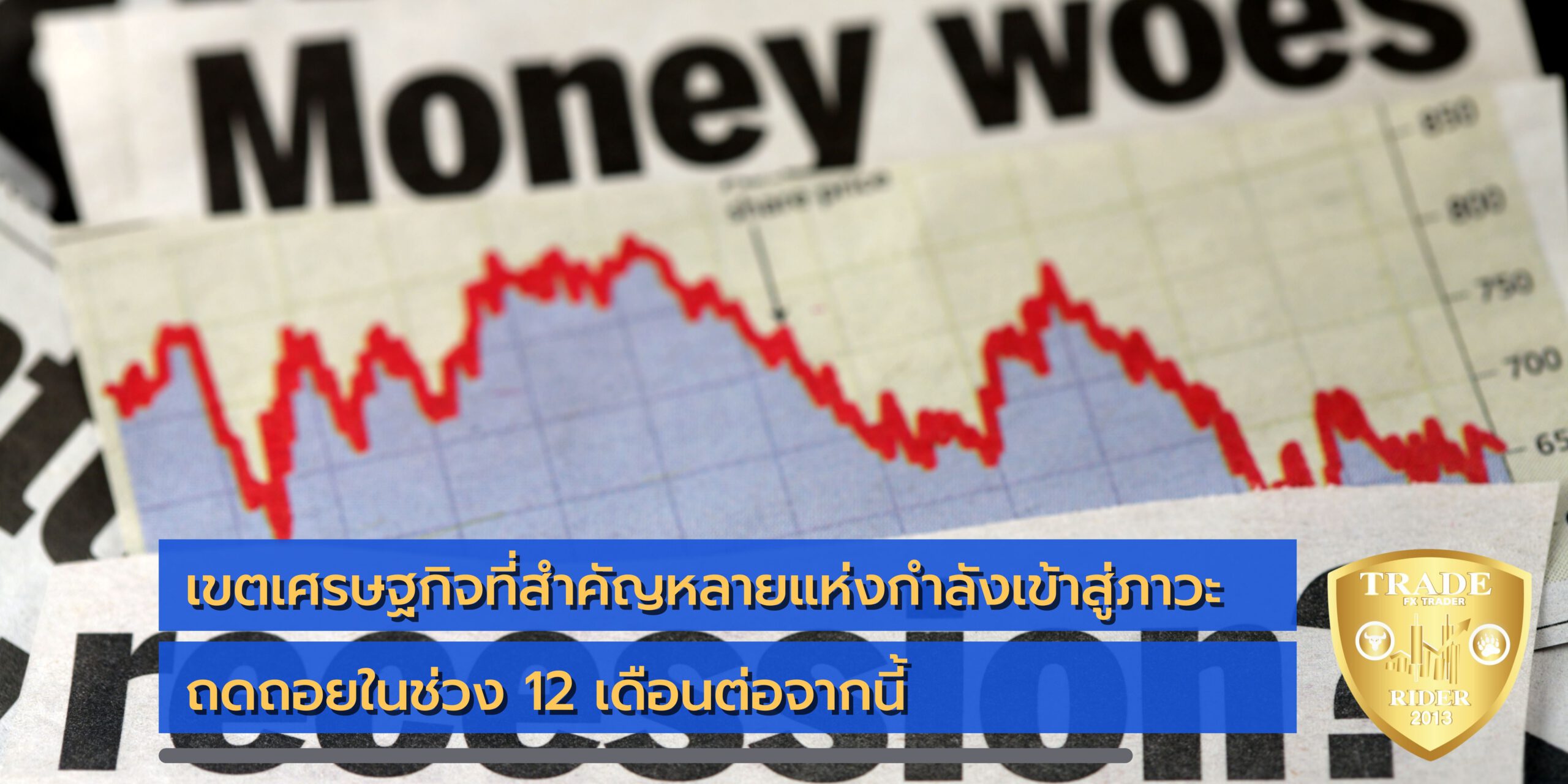 เขตเศรษฐกิจที่สำคัญหลายแห่งกำลังเข้าสู่ภาวะถดถอยในช่วง 12 เดือนต่อจาก