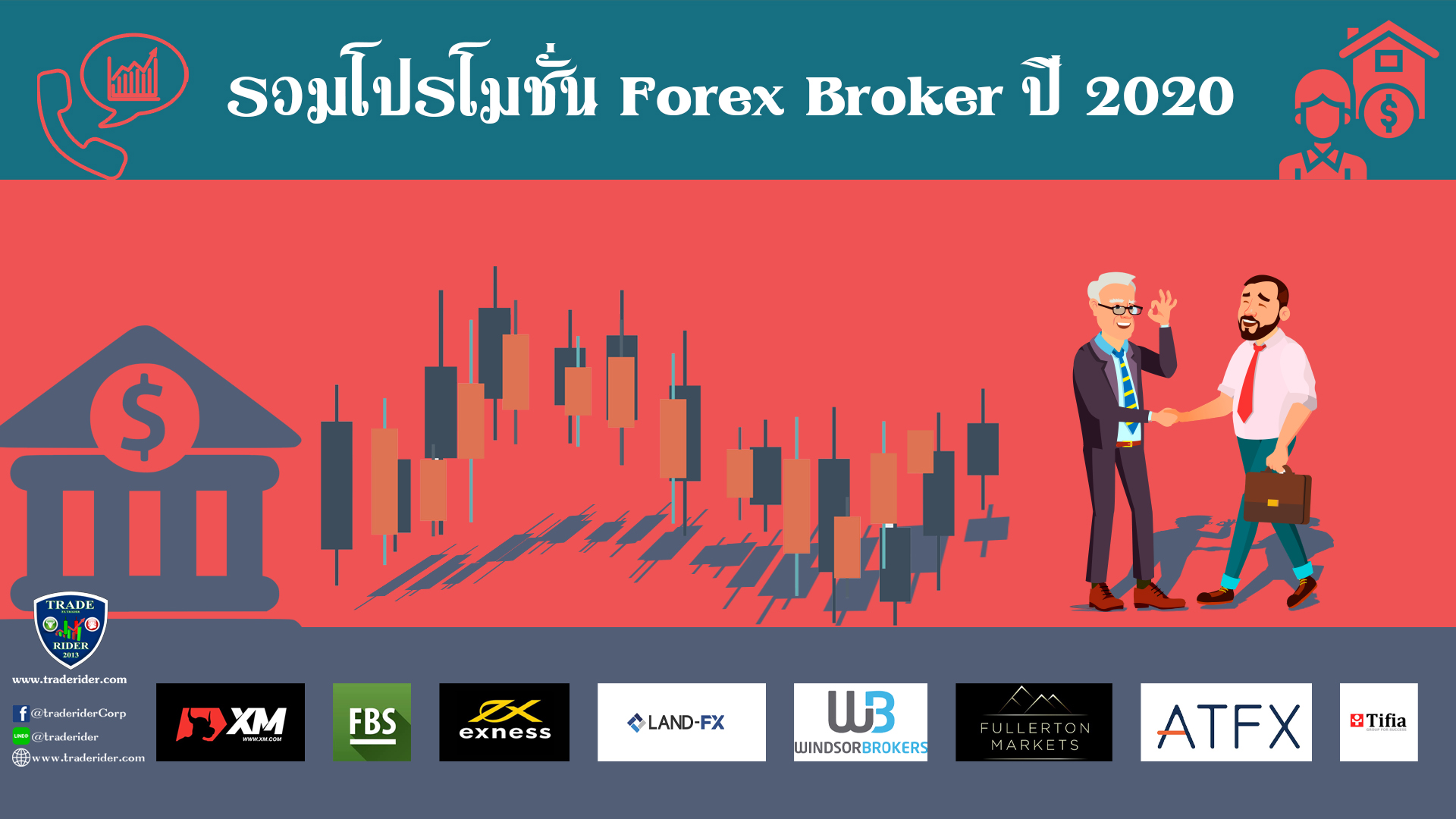 รวมโปรโมชั่น Forex Broker - Traderider